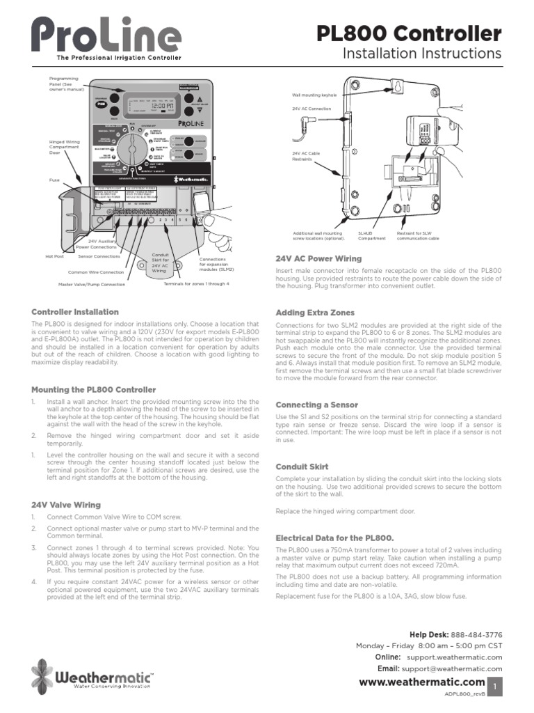ProLine - PL800 Installation Instructions | PDF | Ac Power Plugs And ...