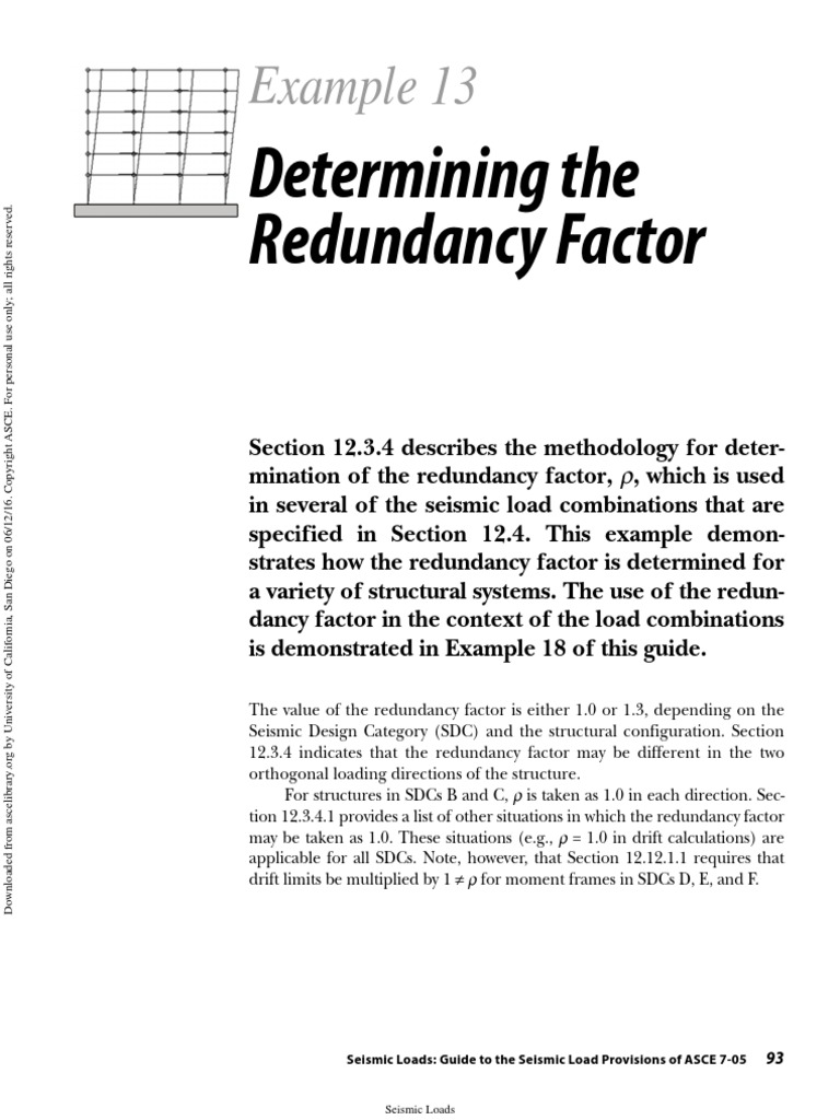 Determining The Redundancy Factor | PDF | Elasticity (Physics) | Deformation (Engineering)
