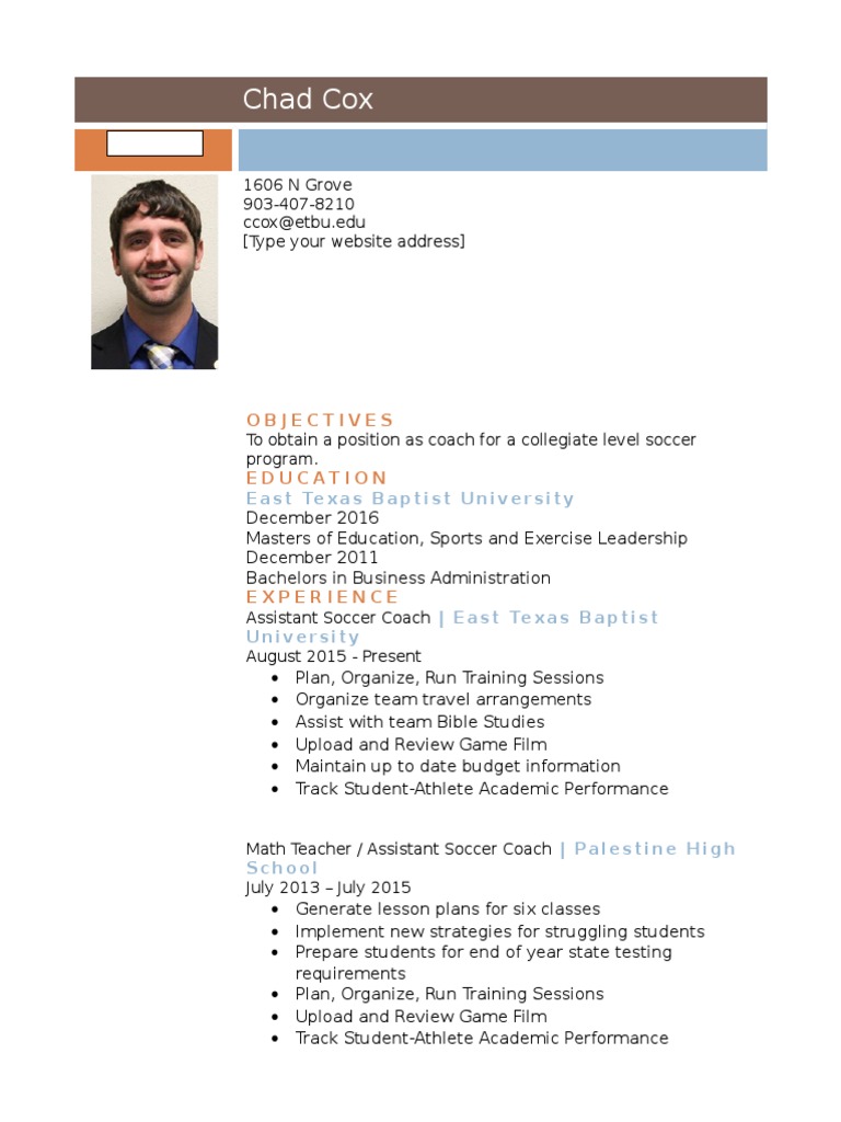 Chad Cox - Resume | PDF