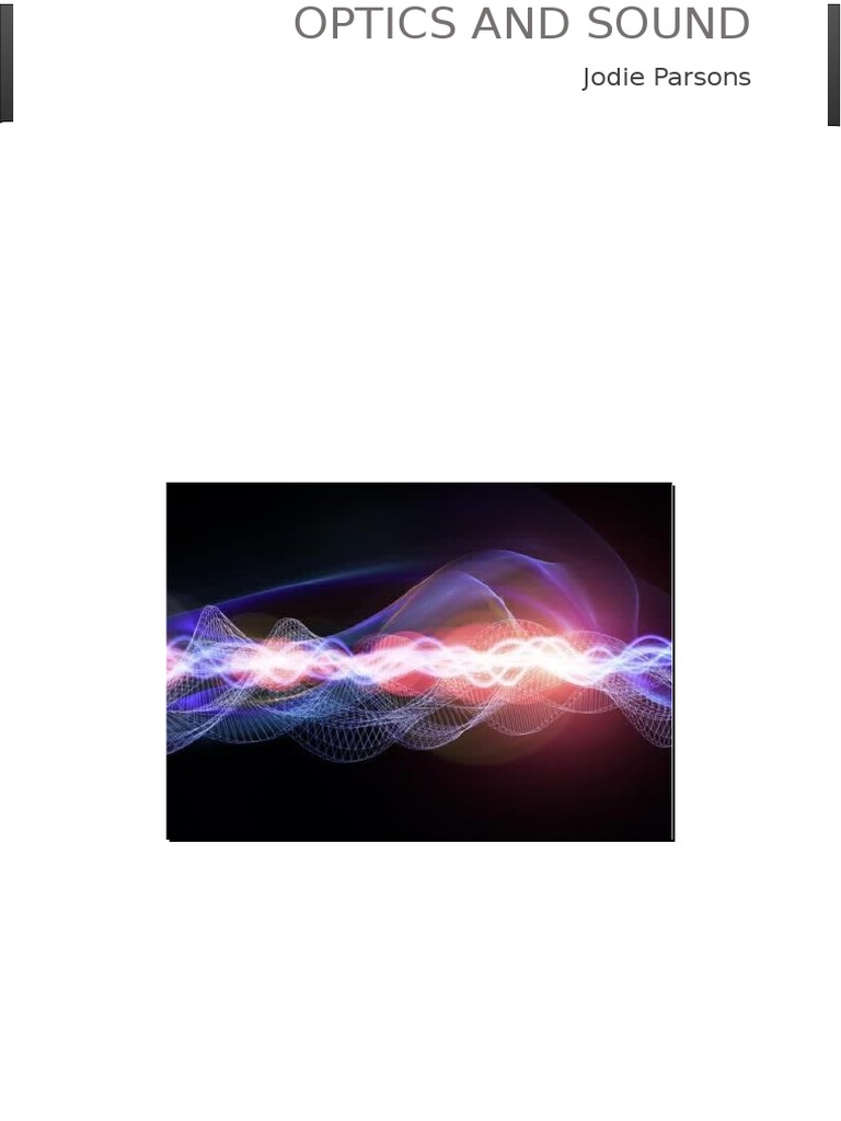 Optics and Sound | PDF | Refraction | Waves