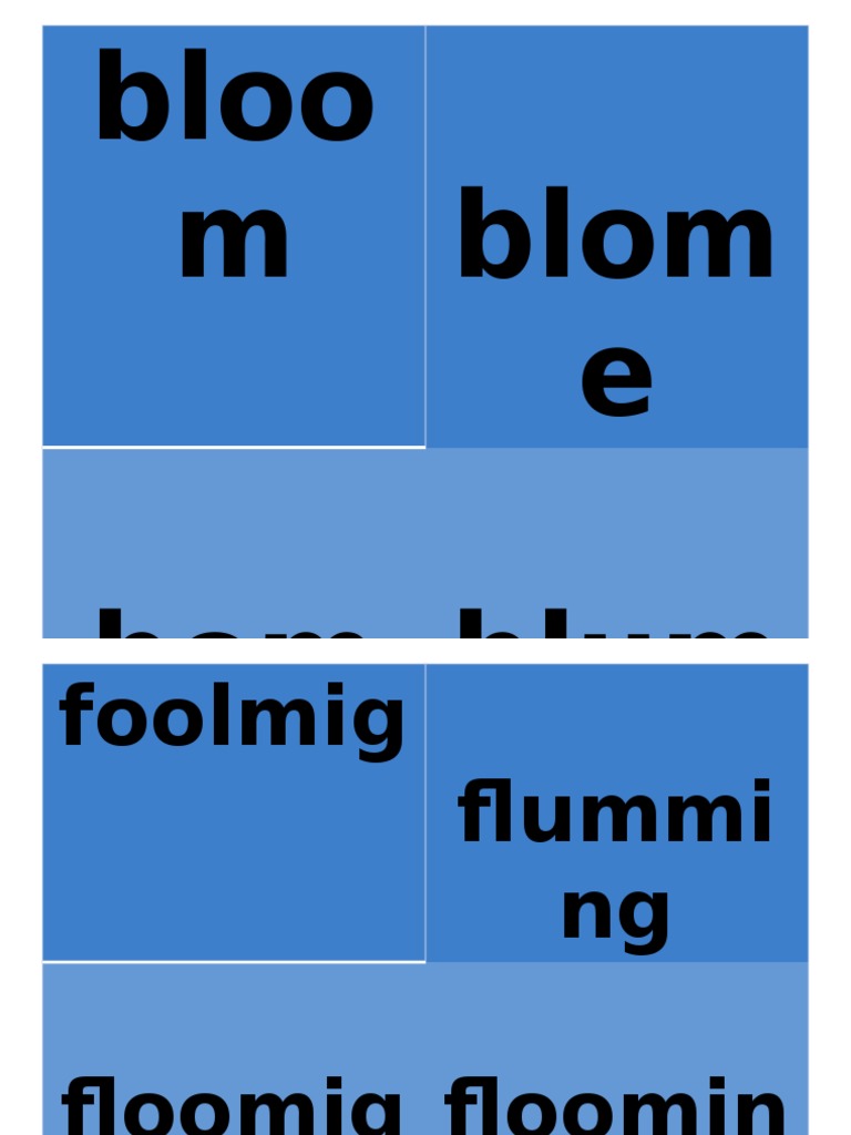 Alphabetic Decoding Nonsense Words | PDF