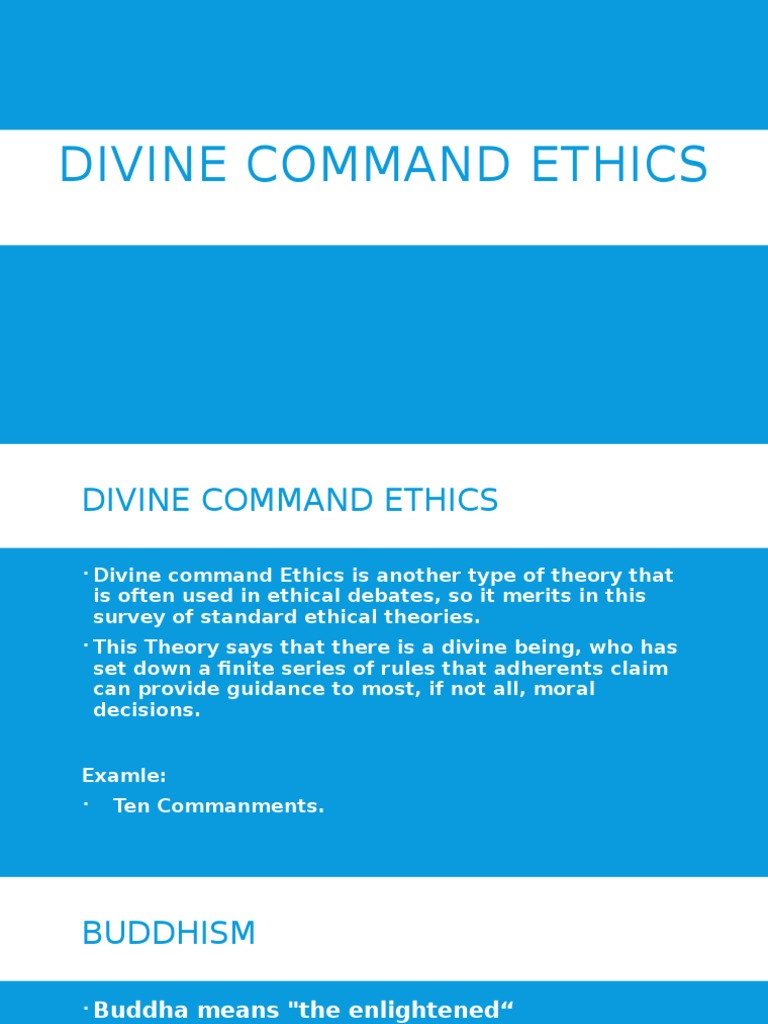 Divine Command Ethics | PDF | Science & Mathematics