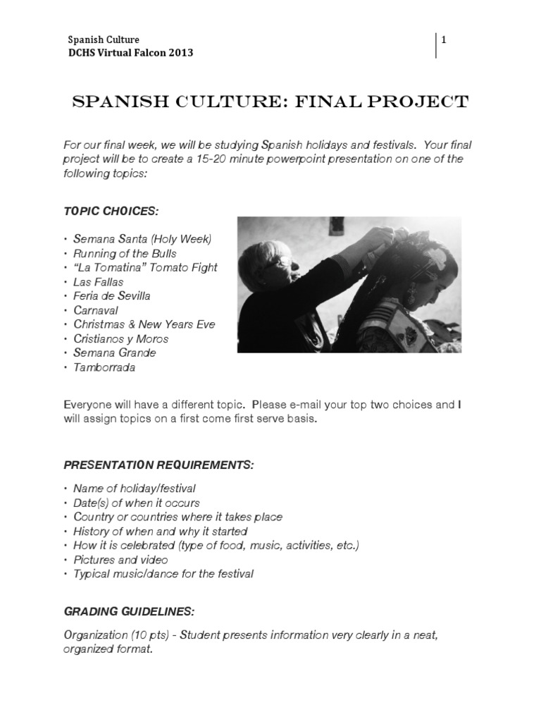 Spanish Festivals Project | PDF | Travel