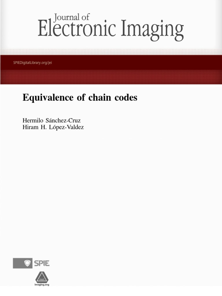 Equivalence of Chain Codes PDF | PDF | Data Compression | Matrix ...