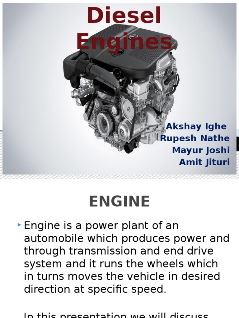 Diesel Engine Fundamentals | PDF | Internal Combustion Engine | Diesel ...