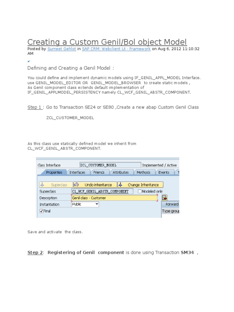 Creating A Custom Genil | PDF | Object (Computer Science) | Class ...