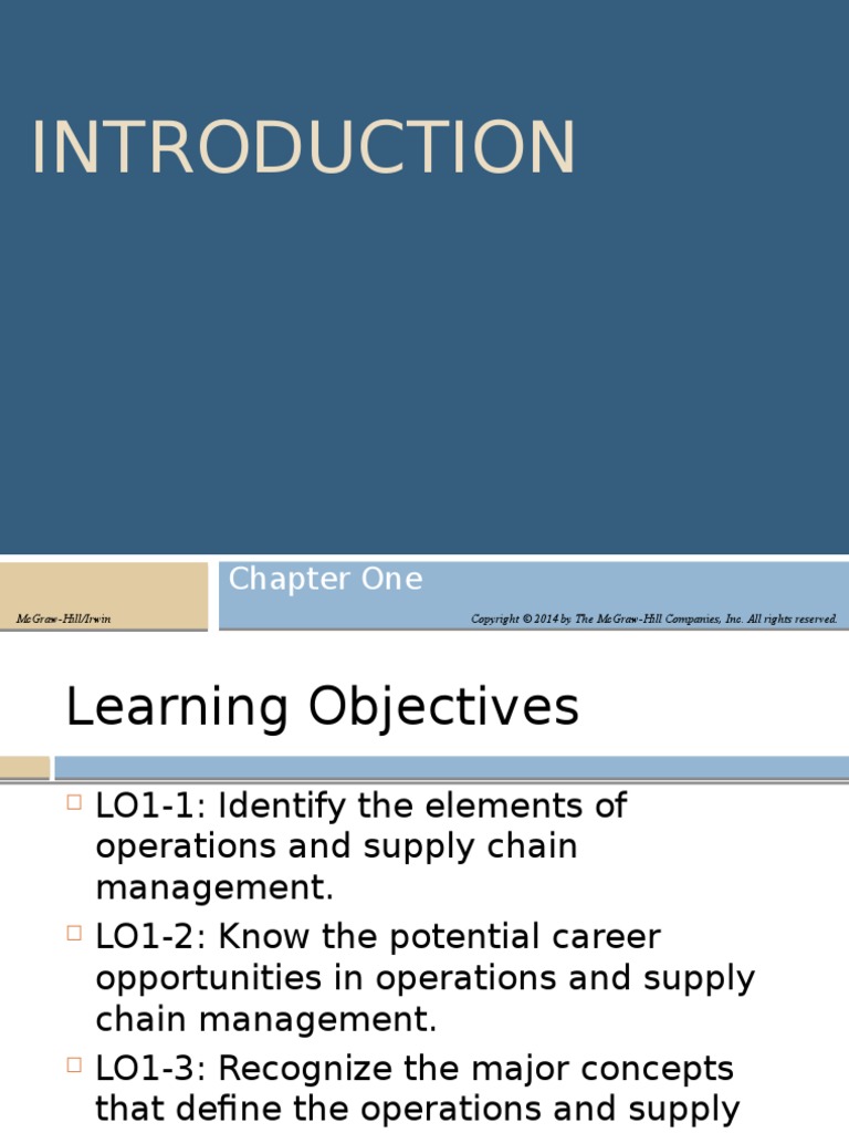 IPPTChap 001 | PDF | Supply Chain | Supply Chain Management