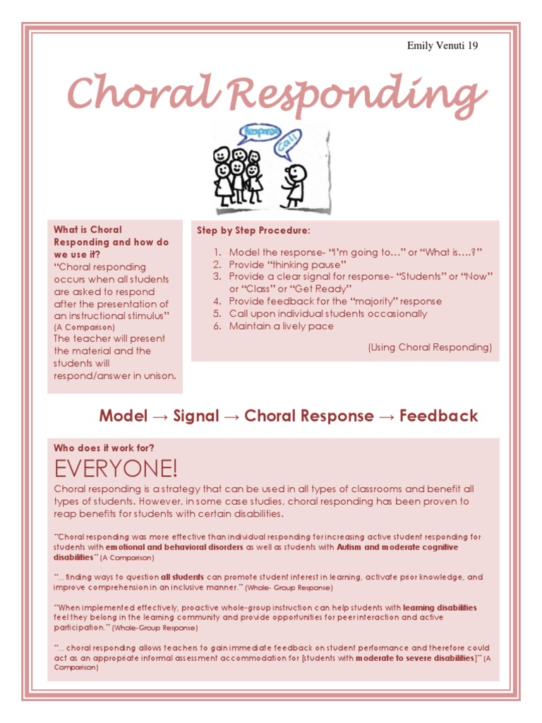 Choral Responding | PDF