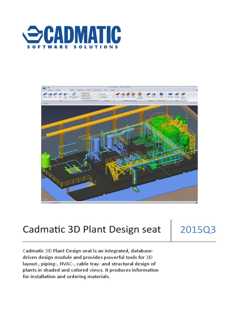 Cadmatic 3D Plant Design | PDF | 3 D Modeling | 3 D Computer Graphics