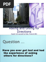 Session 2 - Giving and Asking For Directions | PDF