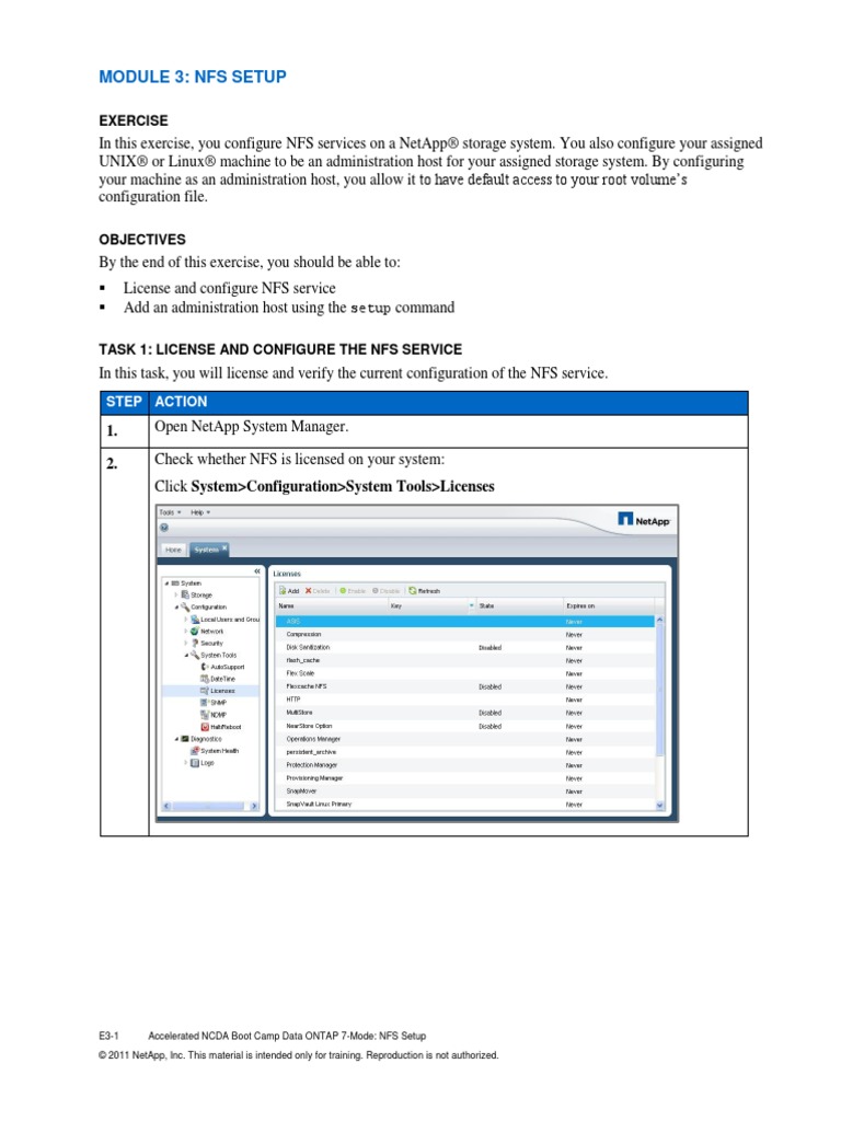 Module 3: Nfs Setup: Exercise | PDF | Booting | Ip Address