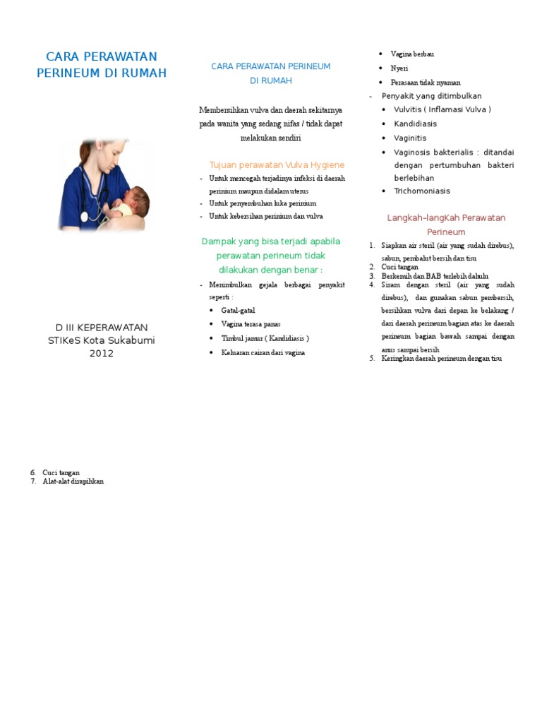 Cara Perawatan Perineum Di Rumah | PDF