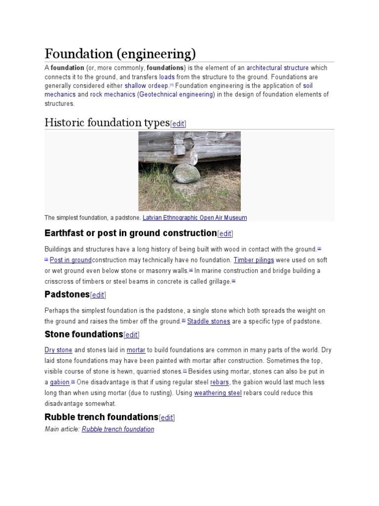 Foundation (Engineering) | PDF