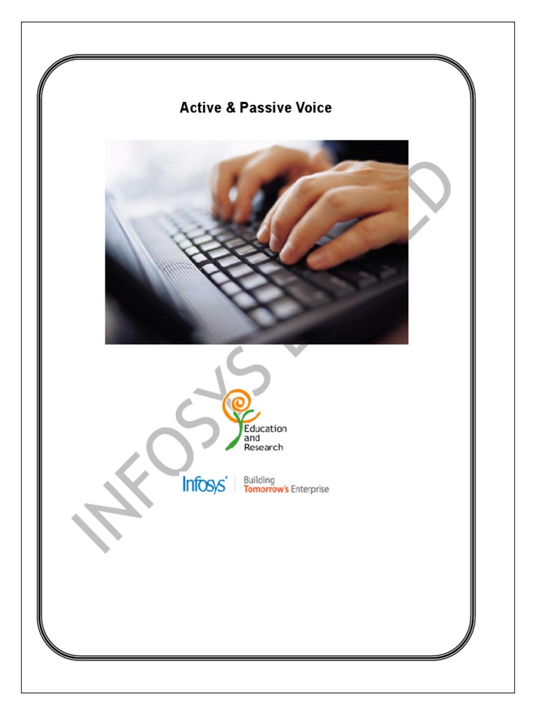 Active & Passive Voice - Learning Guide | PDF | Grammatical Tense | Verb