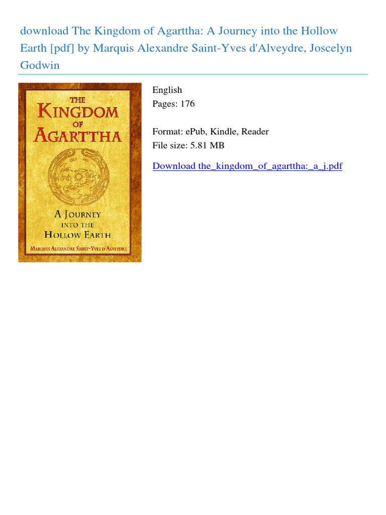 The Kingdom of Agarttha A Id51286 | PDF