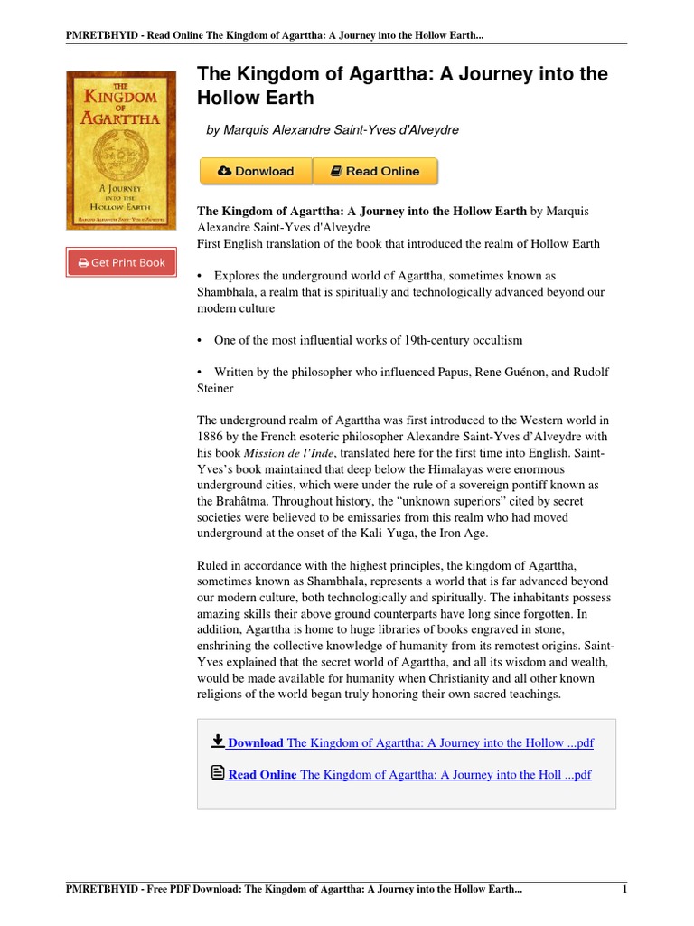Hollow Earth: Agarttha's Secrets | PDF