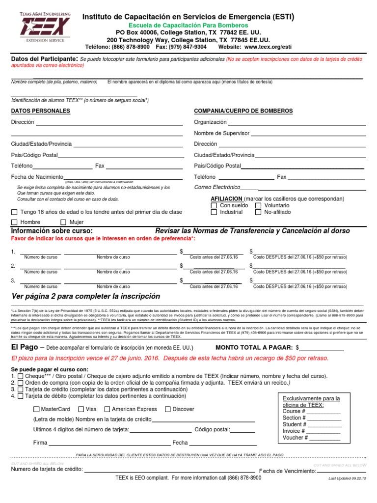 Spanish Registration Form | PDF | Euro | Seguro