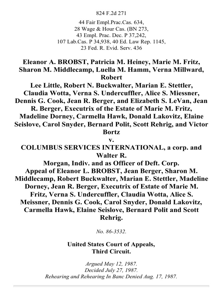 Eleanor A. Brobst, Patricia M. Heiney, Marie M. Fritz, Sharon M ...