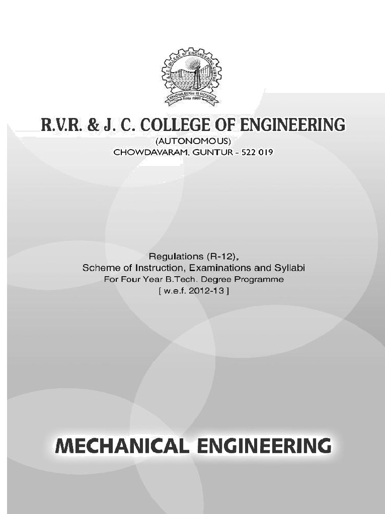 RVR & JCCE Mechanical | PDF | Ordinary Differential Equation | Optics