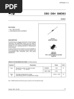 DB3 (Diac) Datasheet | PDF | Diode | Electrical Resistance And Conductance