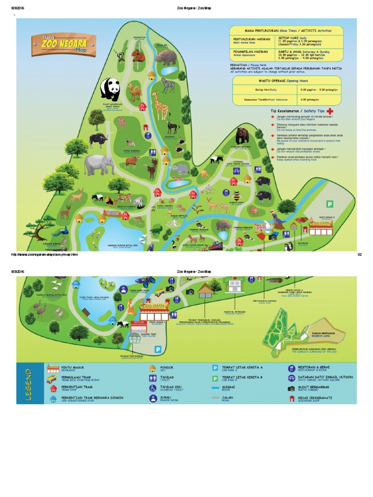Zoo Negara - Zoo Map PDF | PDF