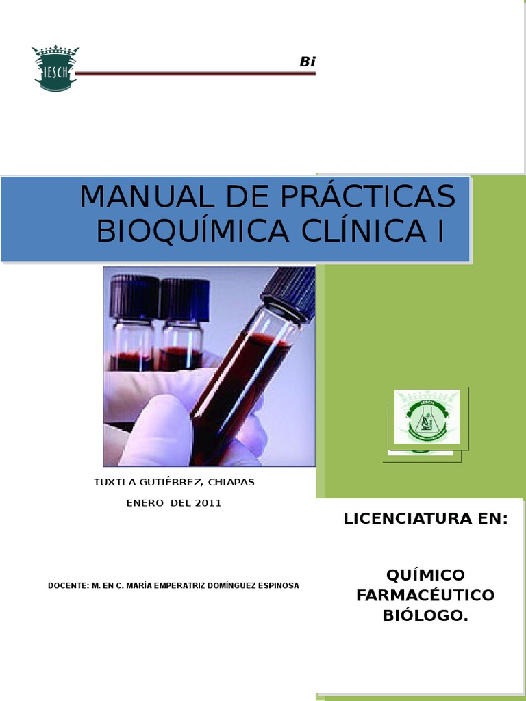 Manual de Bioquimica Clinica I 1 | PDF | Heces | Farmacéutico
