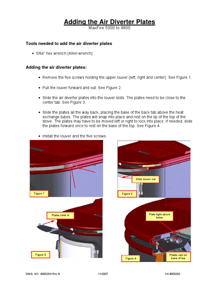 MaxFire Stove Maintenance Instructions | PDF | Electrical Connector | Screw