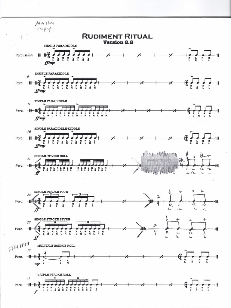 Rudiment Ritual: T T KE LL 6 6 | PDF | Science & Mathematics