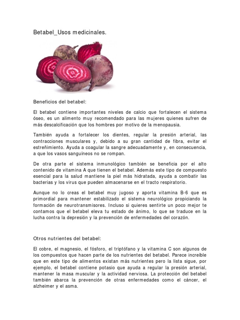 Betabel Usos Medicinales. | Ejercicio físico | Inflamación