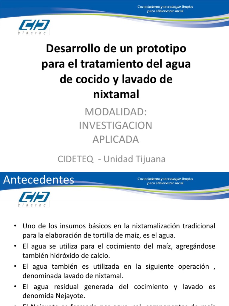 Tratamiento Nejayote | PDF