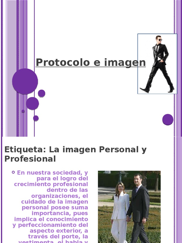 Unidad V Protocolo e Imagen | PDF | Etiqueta | Ropa