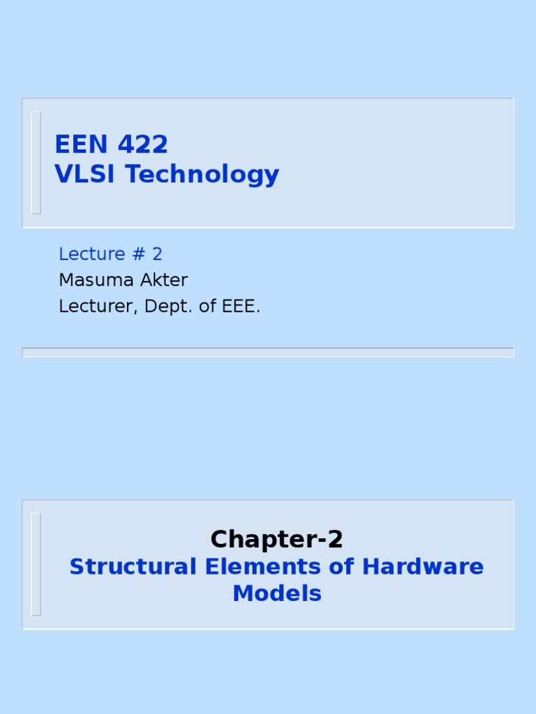 VLSI Technology | PDF | Vhdl | Library (Computing)