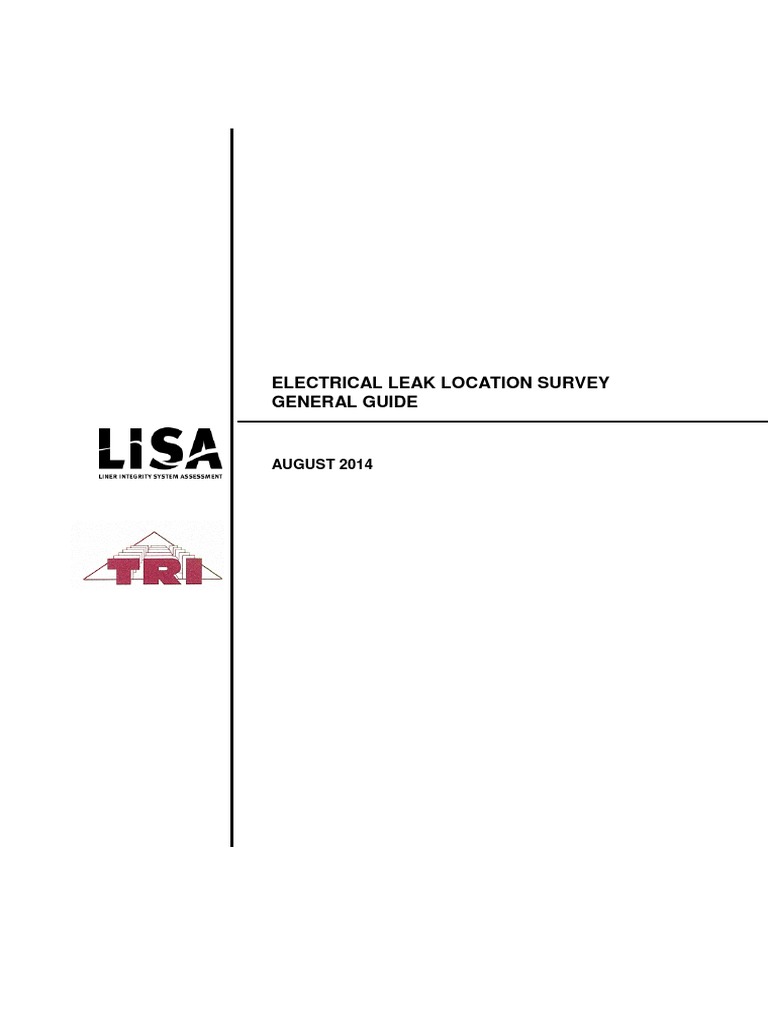 Electrical Leak Location Survey Guide - TRI | Download Free PDF ...