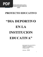 Proyecto Deportivo | PDF | Deportes | Educación primaria