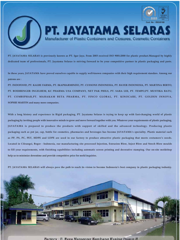 PT Jayatama Selaras | PDF | Polymer Chemistry | Organic Polymers