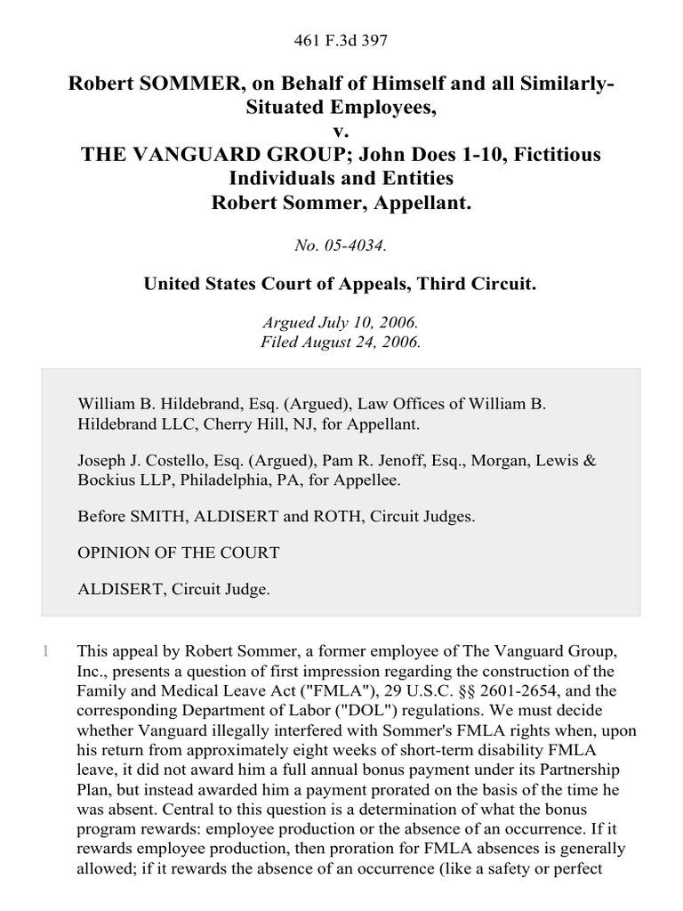 Robert Sommer, On Behalf of Himself and All Similarly-Situated ...