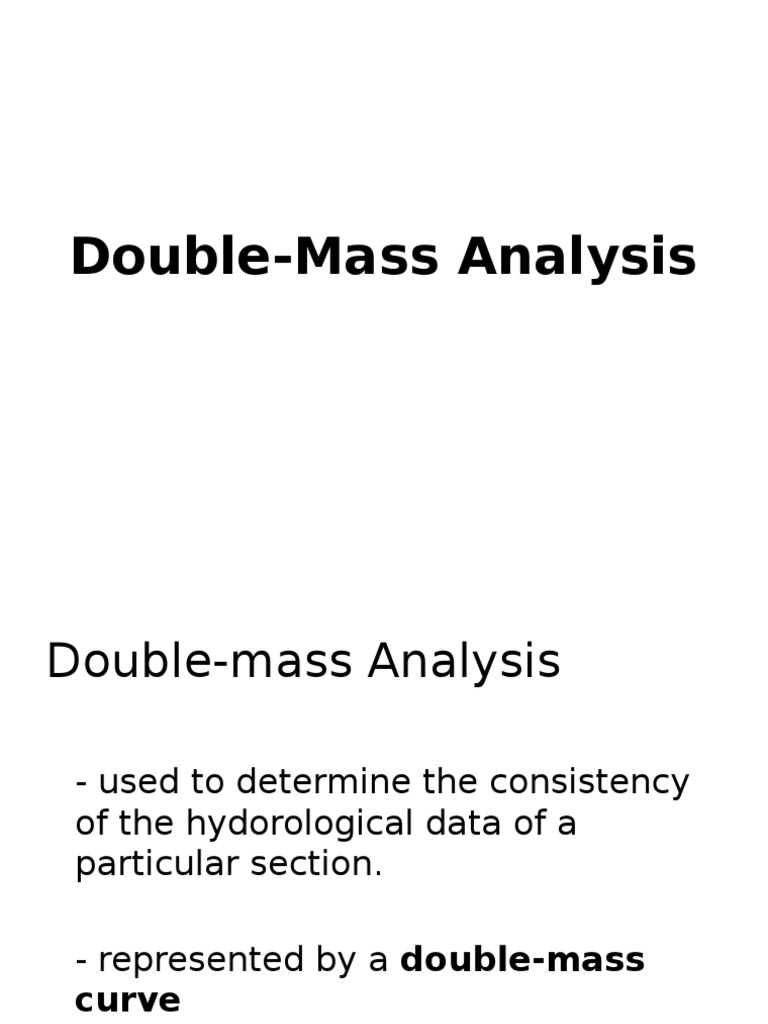 Double Mass Analysis | PDF