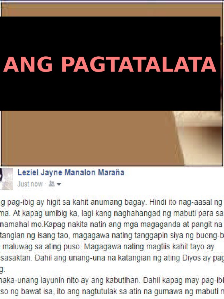 Ang Pagtatalata | PDF