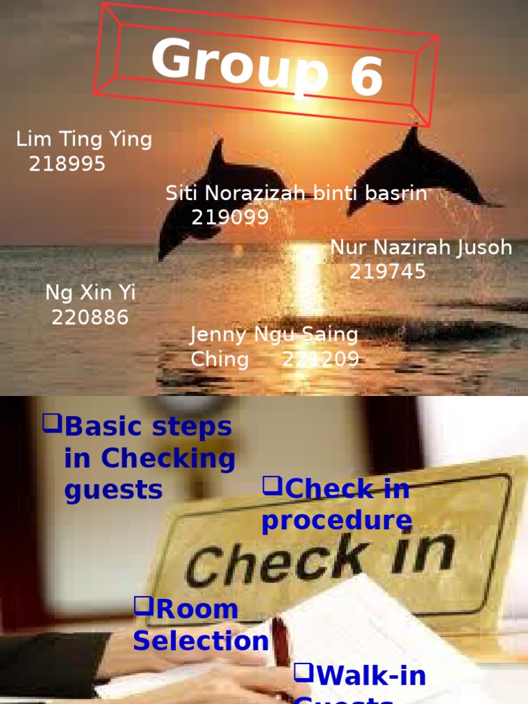 Check in Procedure | PDF | Business | Hotel And Accommodation