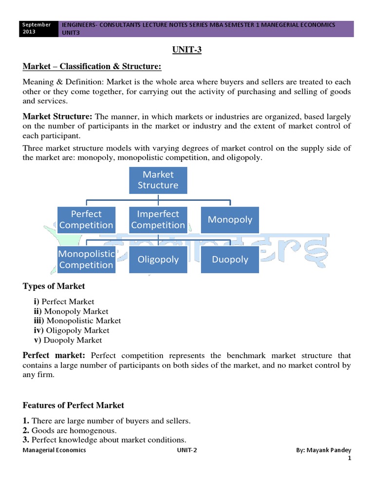 UNIT-3 (Managerial Economics) UPTU GBTU MTU Mba Sem1 PDF | PDF ...