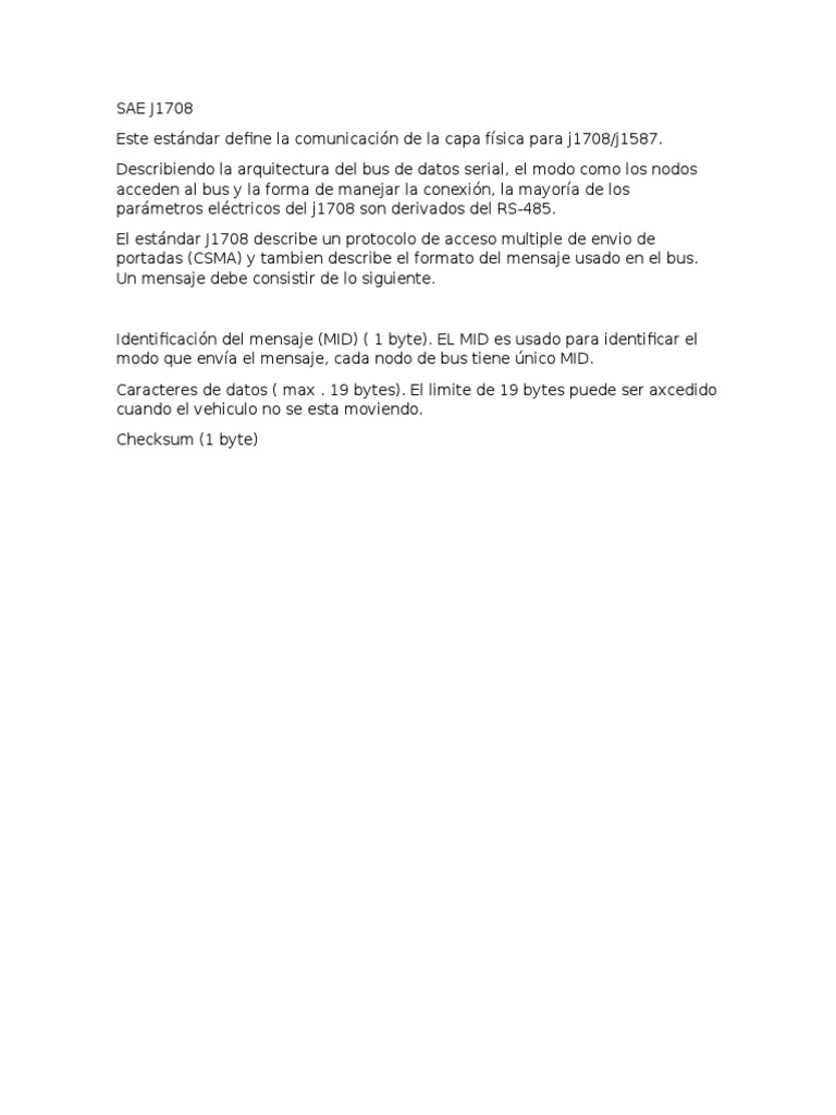 Sae J1708 | PDF | Negocios