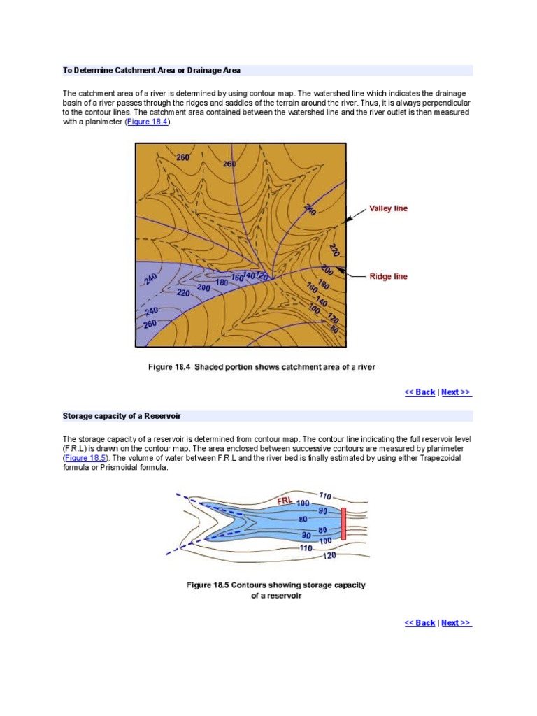 Catchment Area Calculation Pdf Drainage Basin Topography