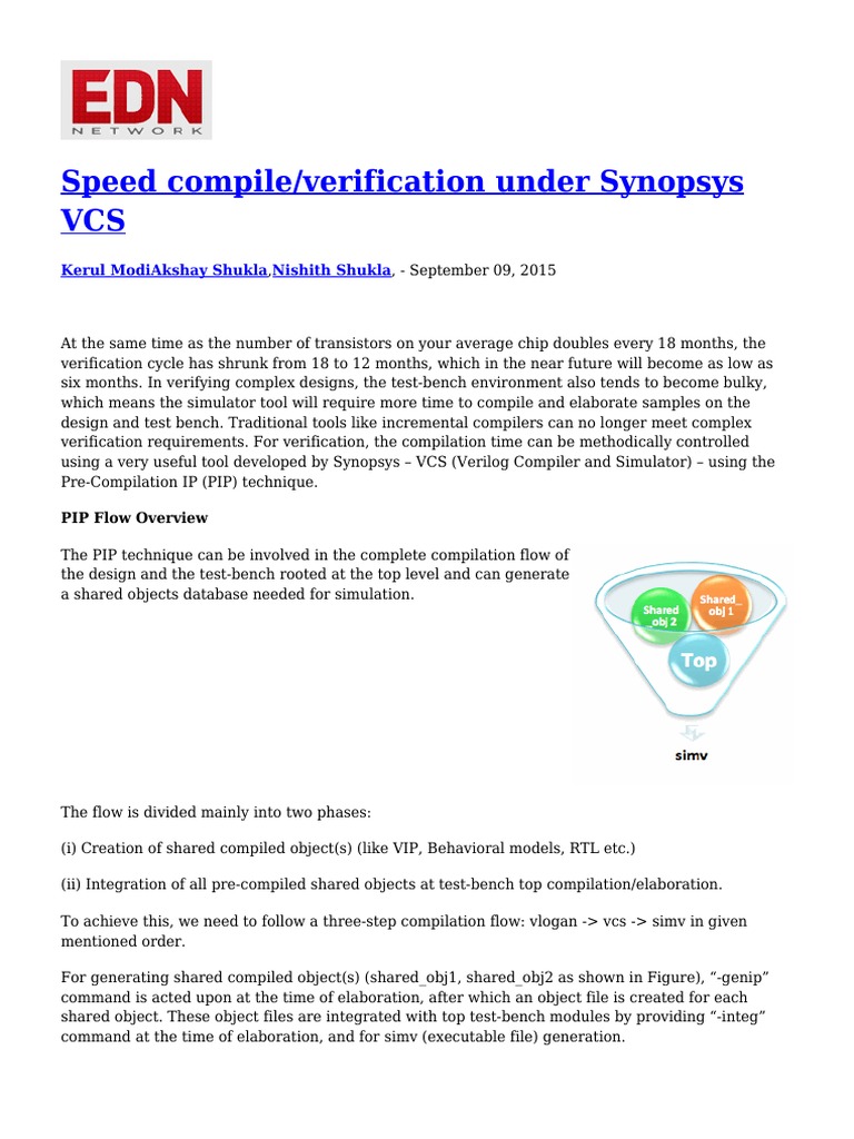 Synopsys VCS: Speeding Chip Verification | PDF | Compiler | Modular Programming