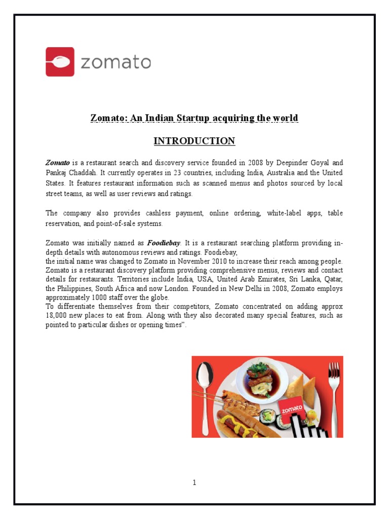 Zomato & Problems Faced by Them | PDF | Business | Foods