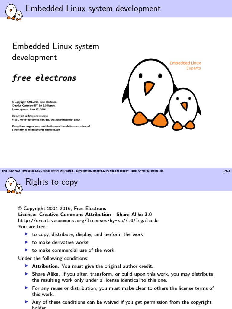 Embedded Linux Slides PDF | PDF | Free Software | Embedded System