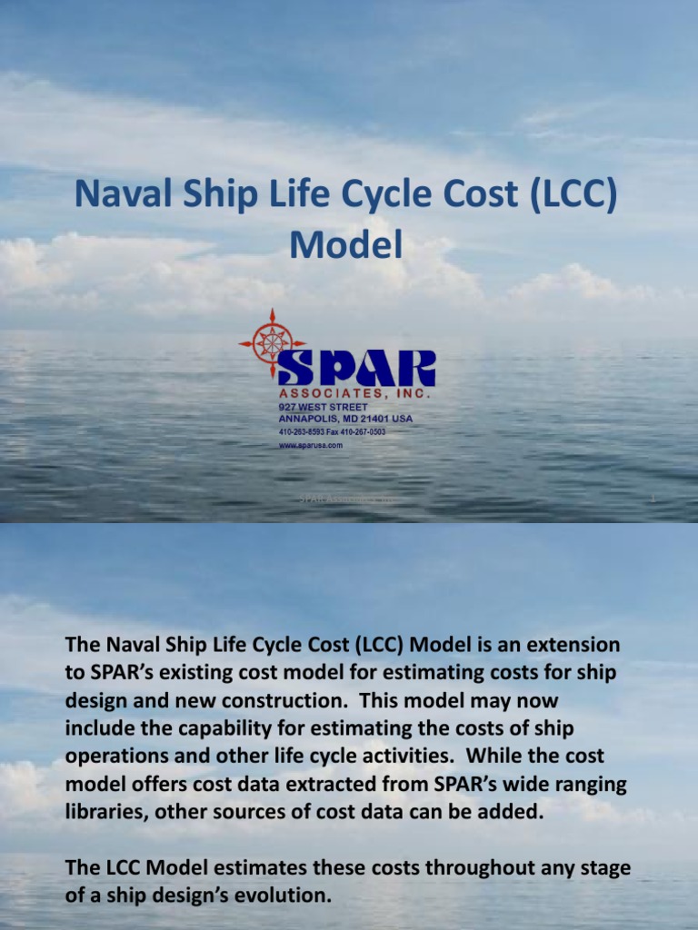 Presentation-Military Ship Life Cycle Cost (LCC) Model | PDF | Life ...