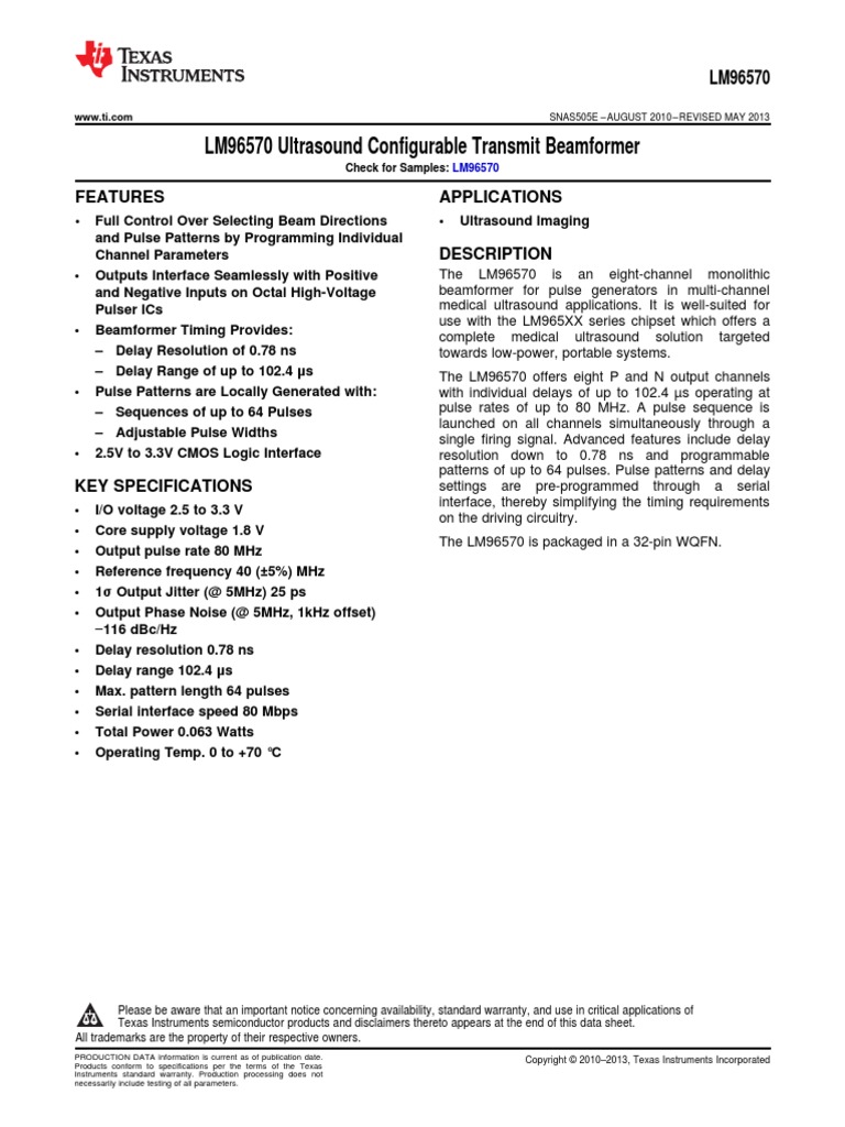 LM 96570 Texas Instrument | PDF | Electrostatic Discharge | Computer Engineering