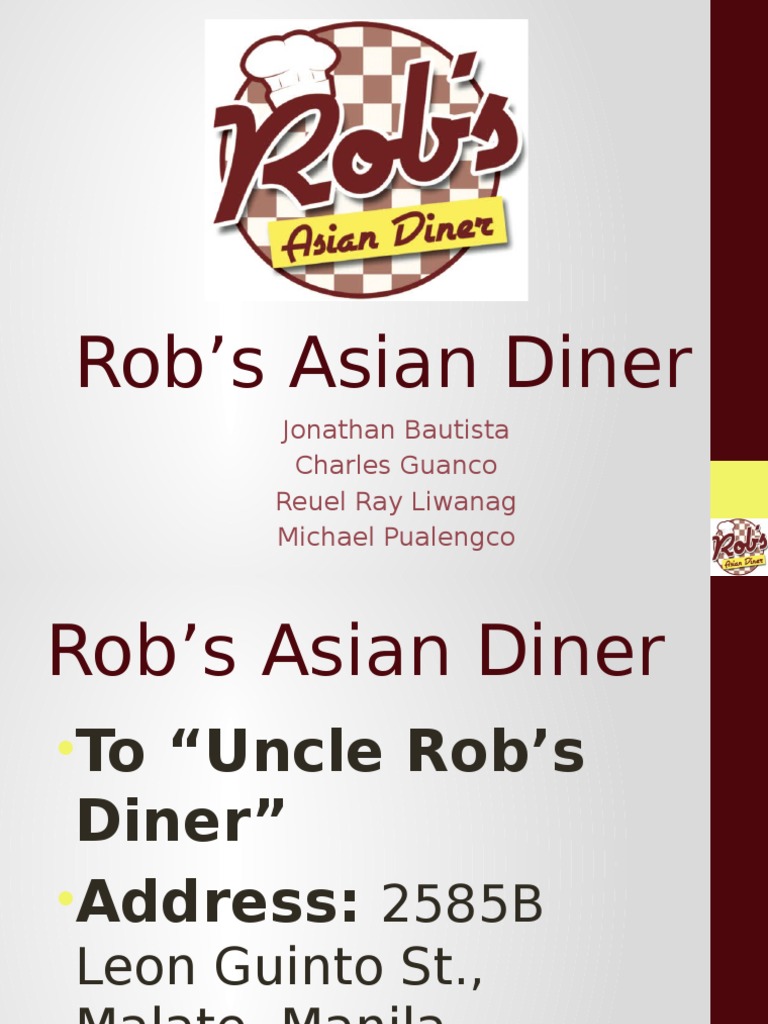 Rob's Asian Diner | PDF