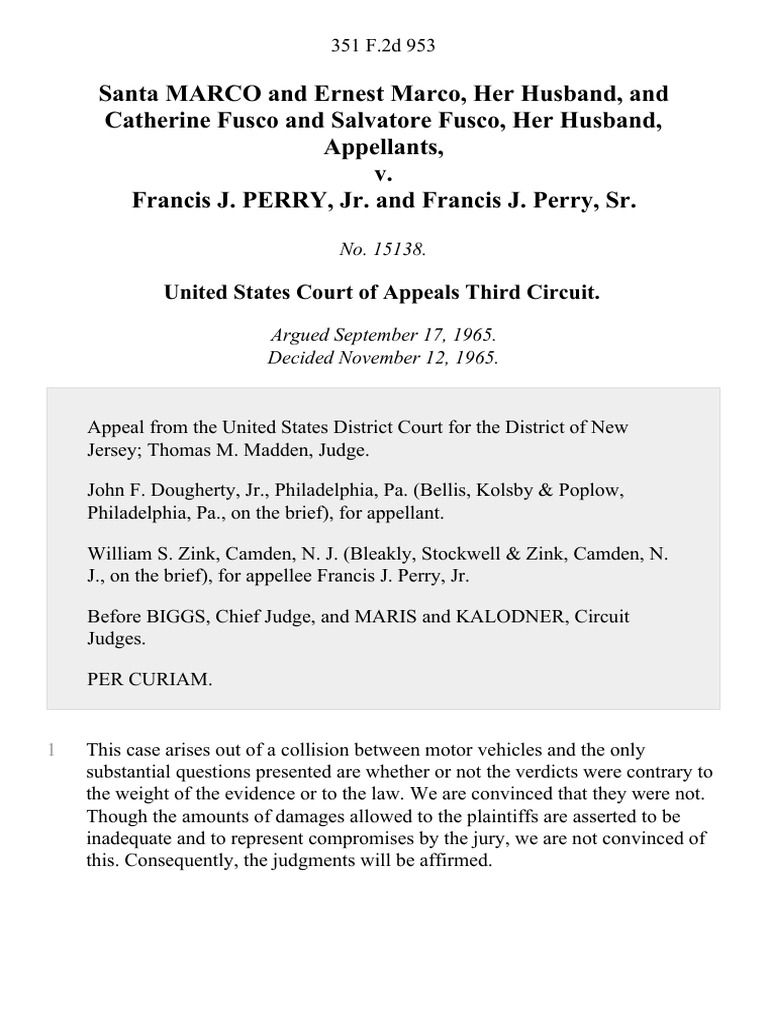 Santa Marco and Ernest Marco, Her Husband, and Catherine Fusco and ...