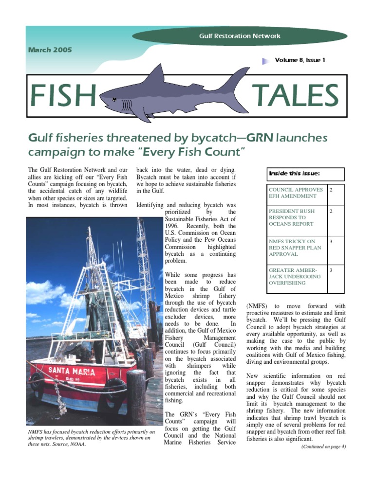 March 2005 Fish Tales Newsletter | PDF | Overfishing | Fish And Humans
